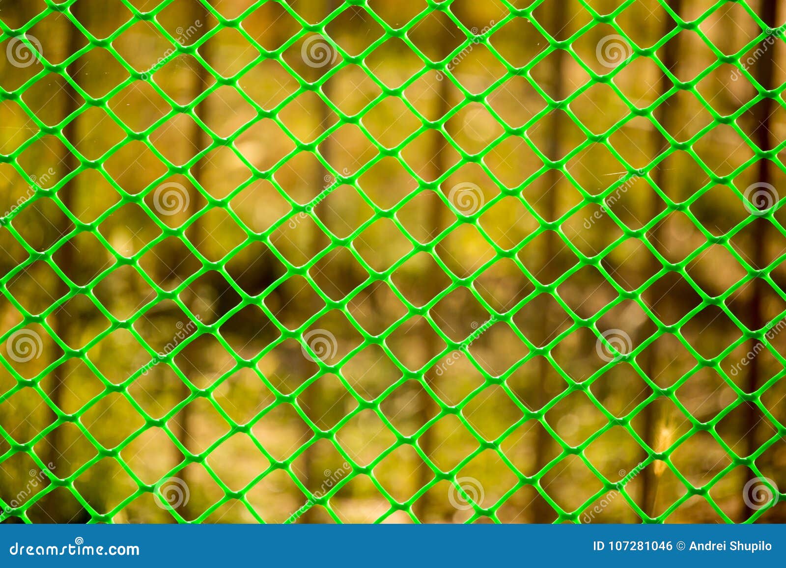 Green Grid on the Fence As a Background Stock Photo - Image of abstract ...