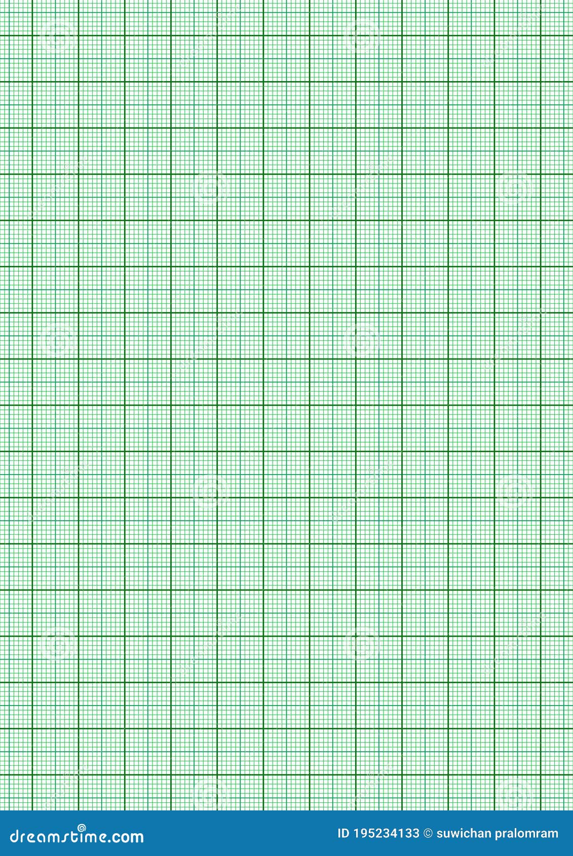 Green Graph Paper A4