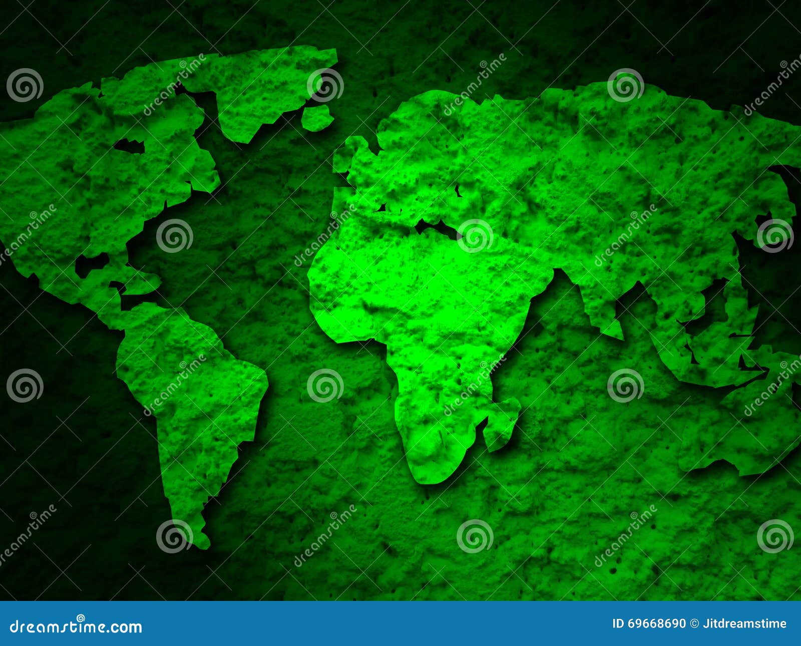 Green Grunge Earth Map on a Green 1 Stock Photo - Image of cartography ...