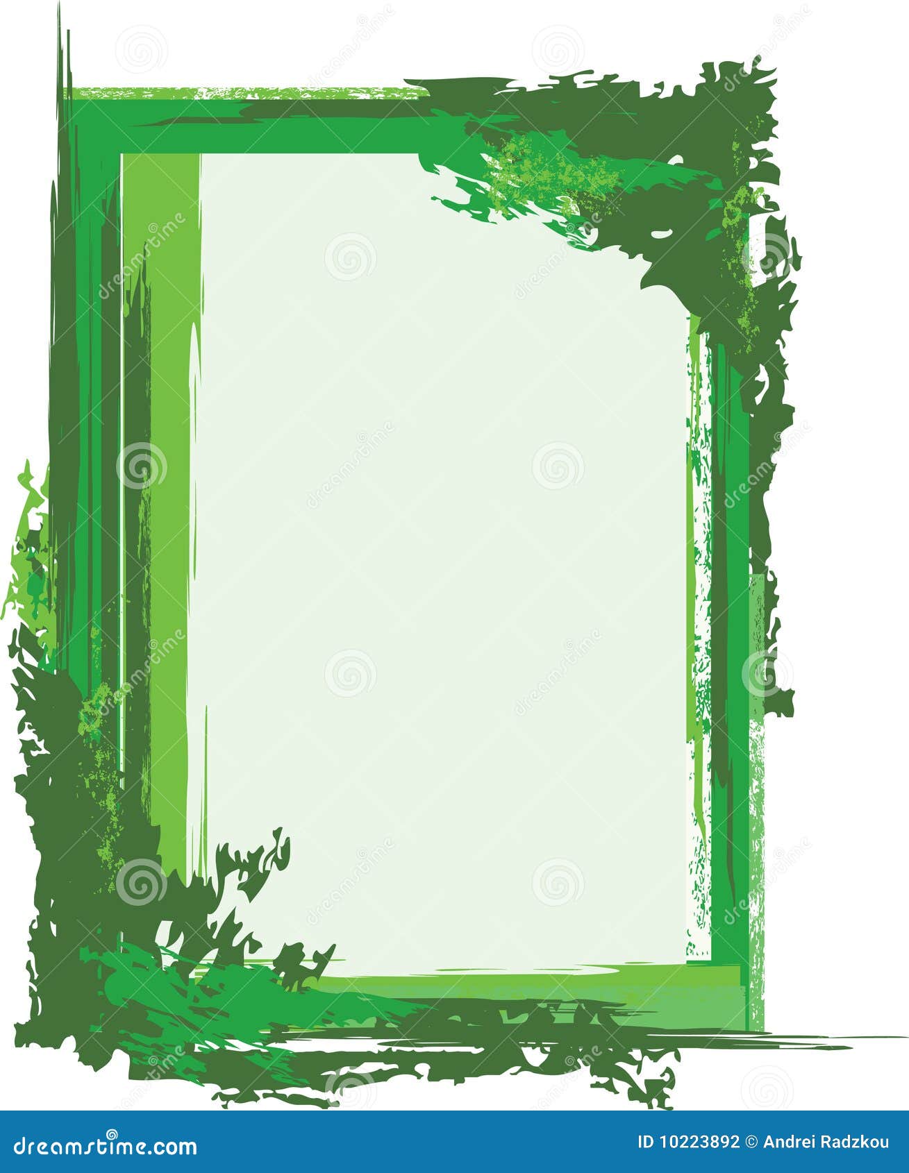 Green grunge frame stock vector. Illustration of sketch - 10223892