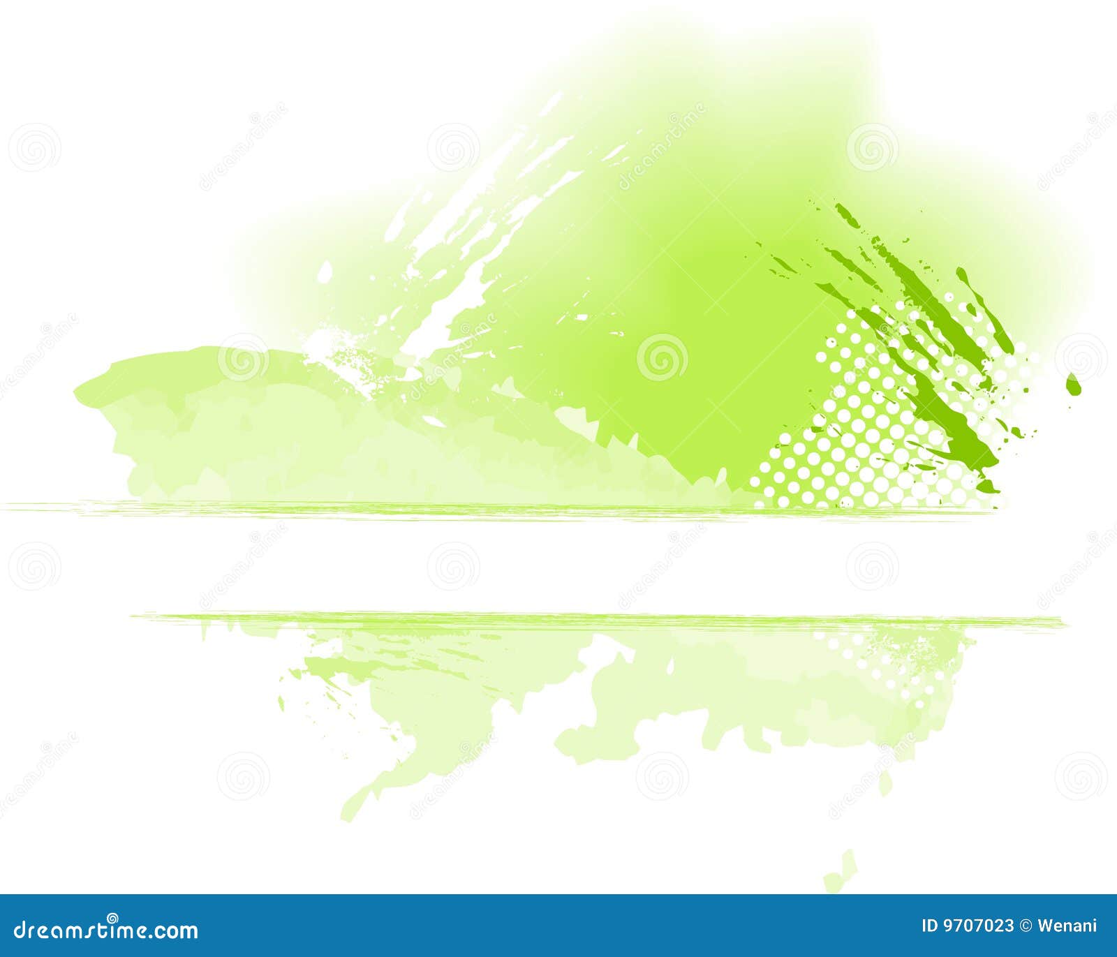 Green Grungy Color Splash with Space for Text Stock Vector ...