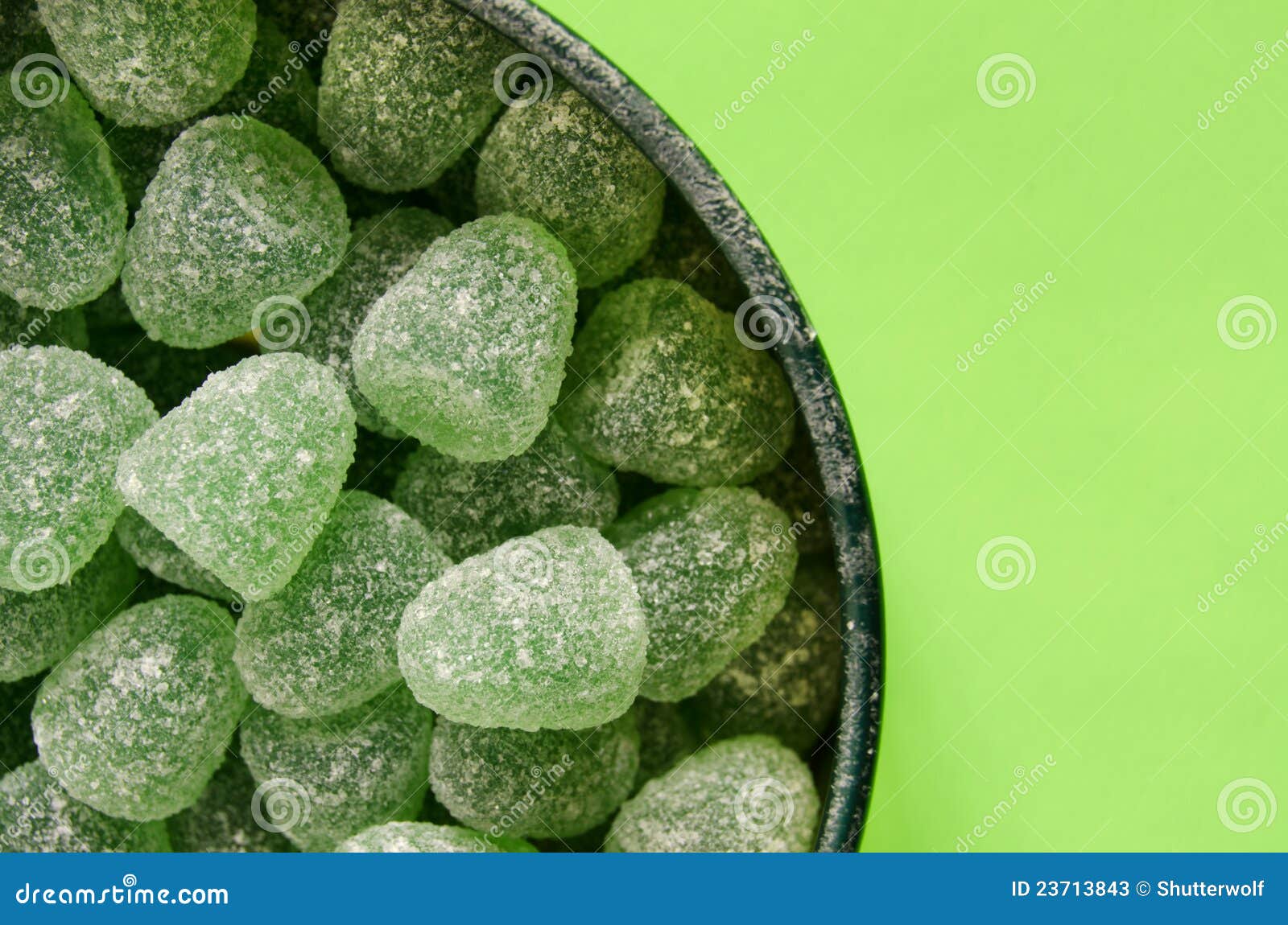 Green gumdrops stock image. Image of food, sweet, closeup - 23713843