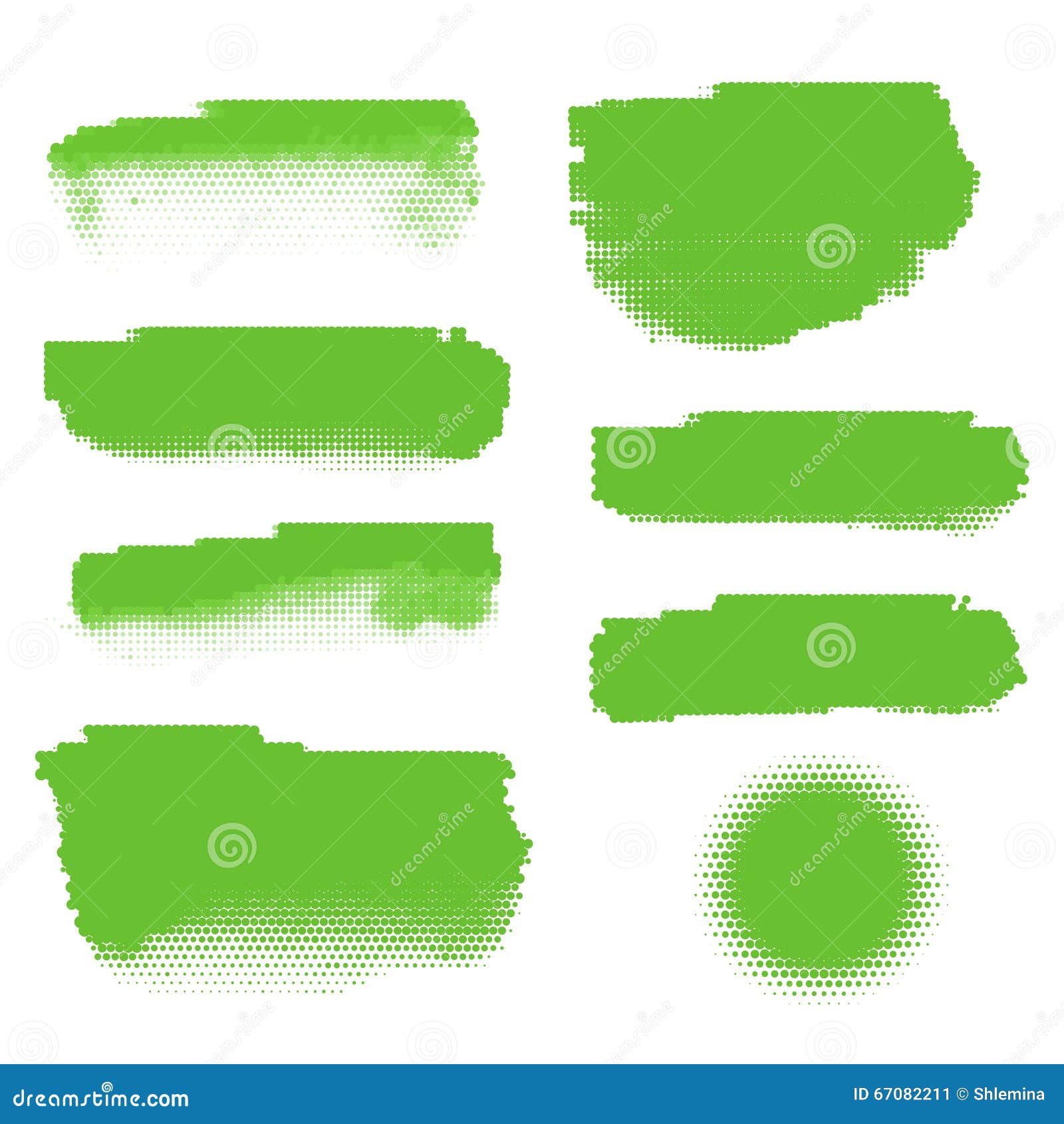 Green halftone banners stock vector. Illustration of grunge - 67082211