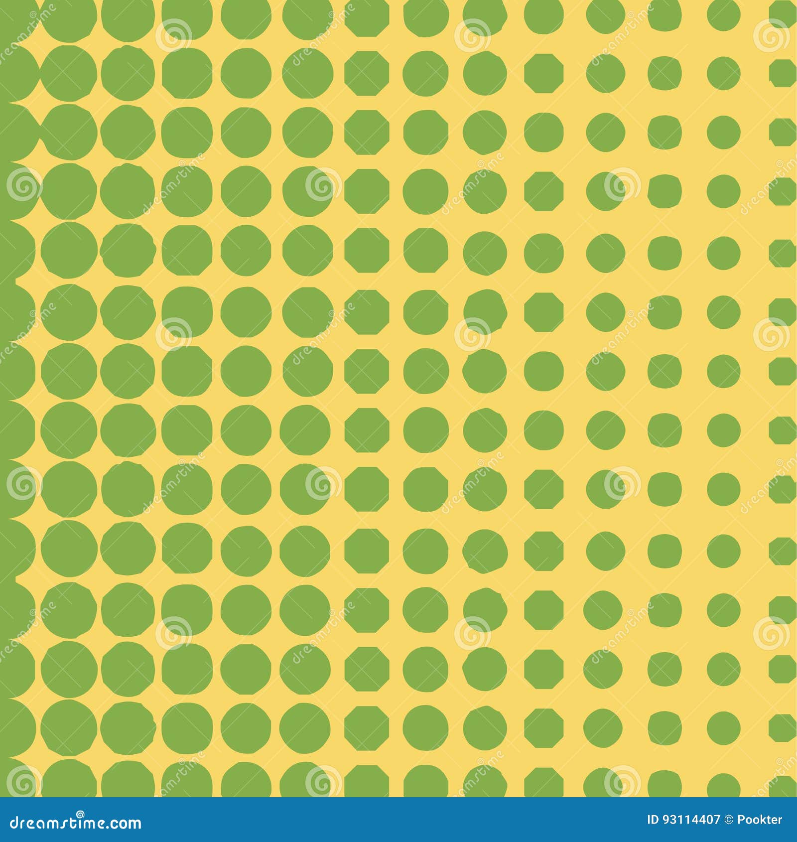 Green Halftone Circles Background, Halftone Dot Pattern. Stock Vector ...