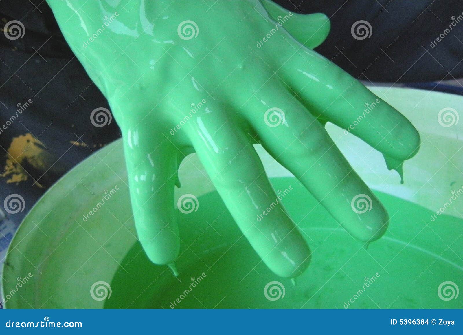 Green hand stock photo. Image of painter, headman, hard - 5396384