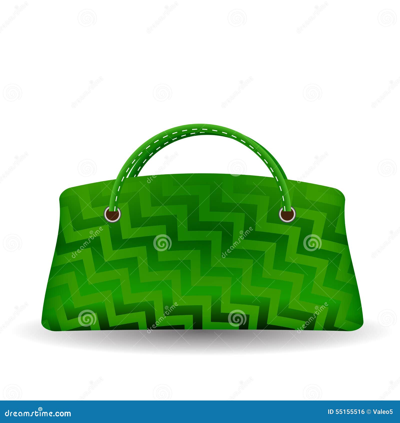 Green Handbag stock vector. Illustration of fashion, handbag - 55155516