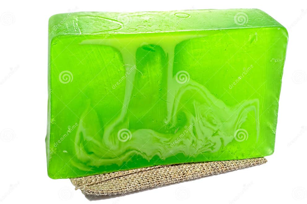 Green handmade soap stock photo. Image of cosmetic, perfumed - 19319104