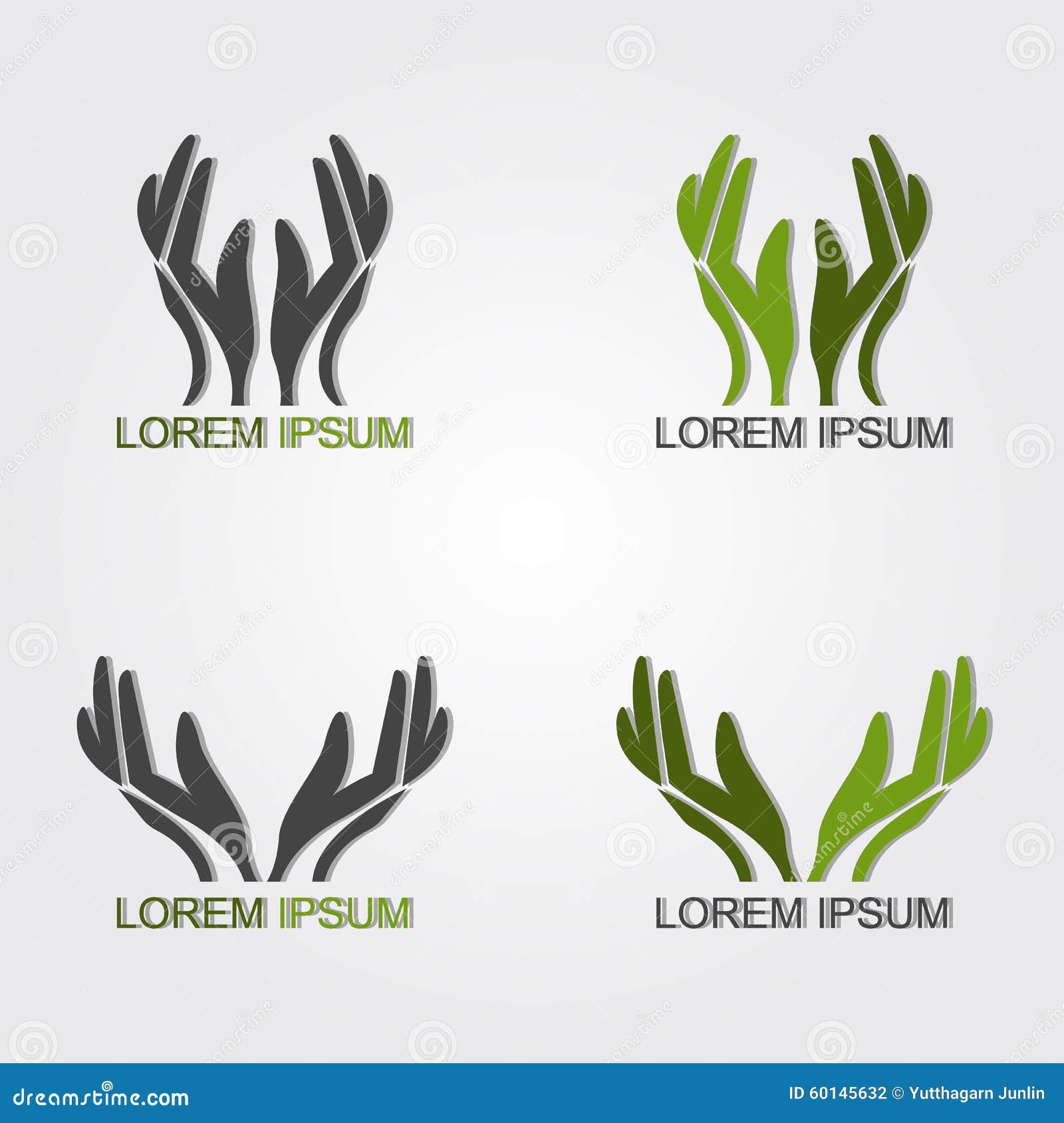 Green Hands stock vector. Illustration of hang, balance - 60145632