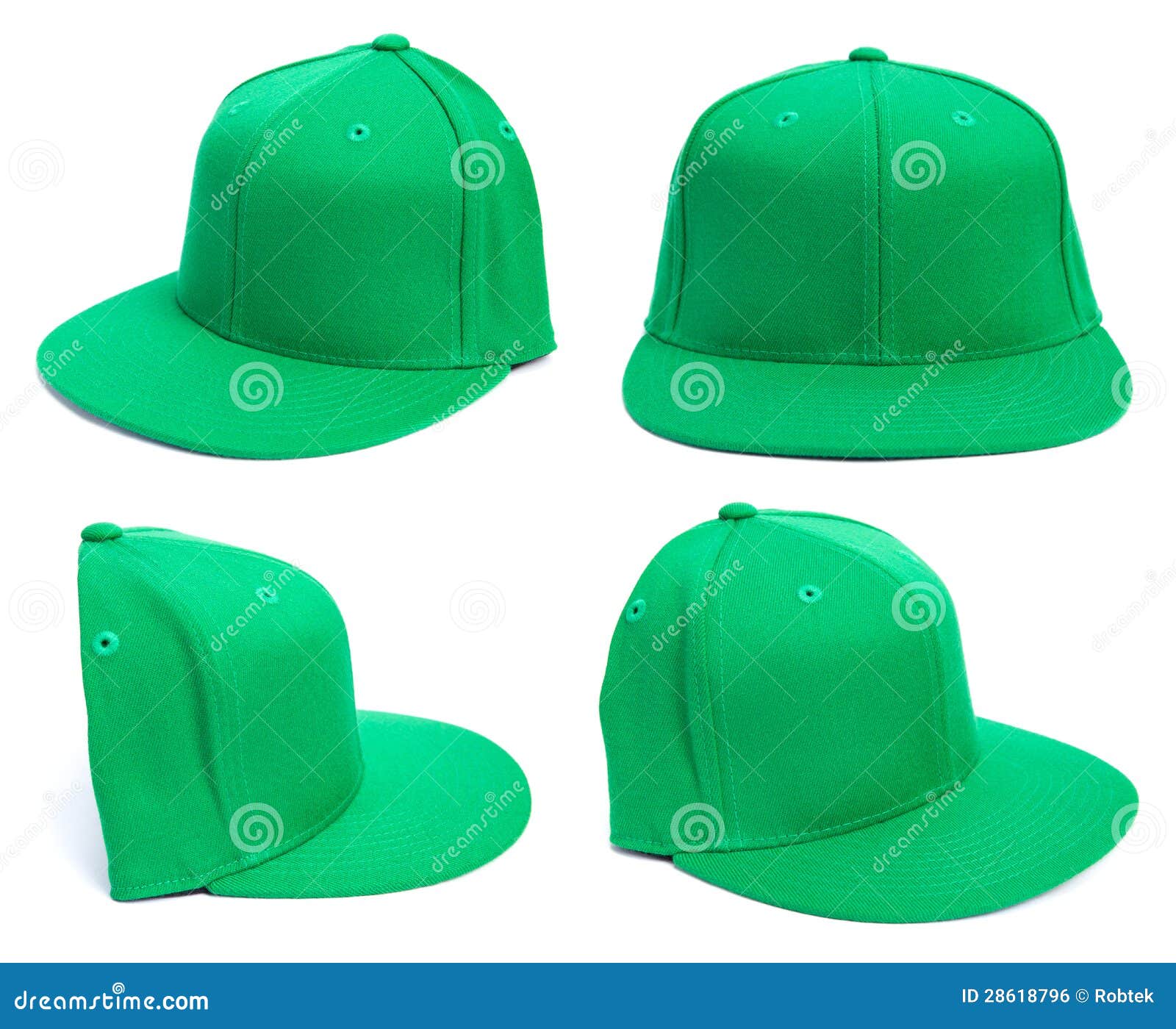 Green Hat at Different Angles Stock Photo - Image of isolated, green ...