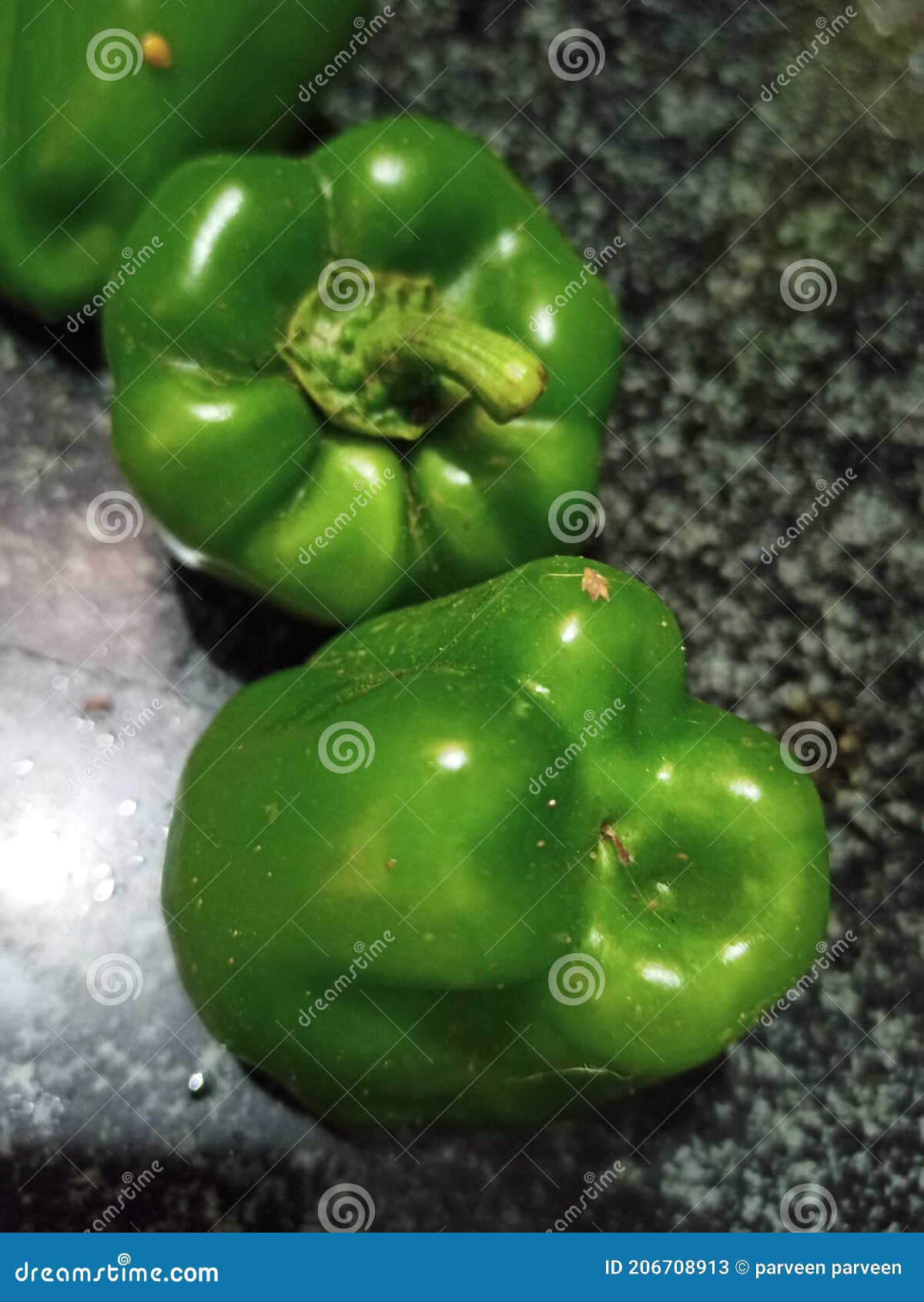 Green and healthy capsicum stock image. Image of yellow - 206708913