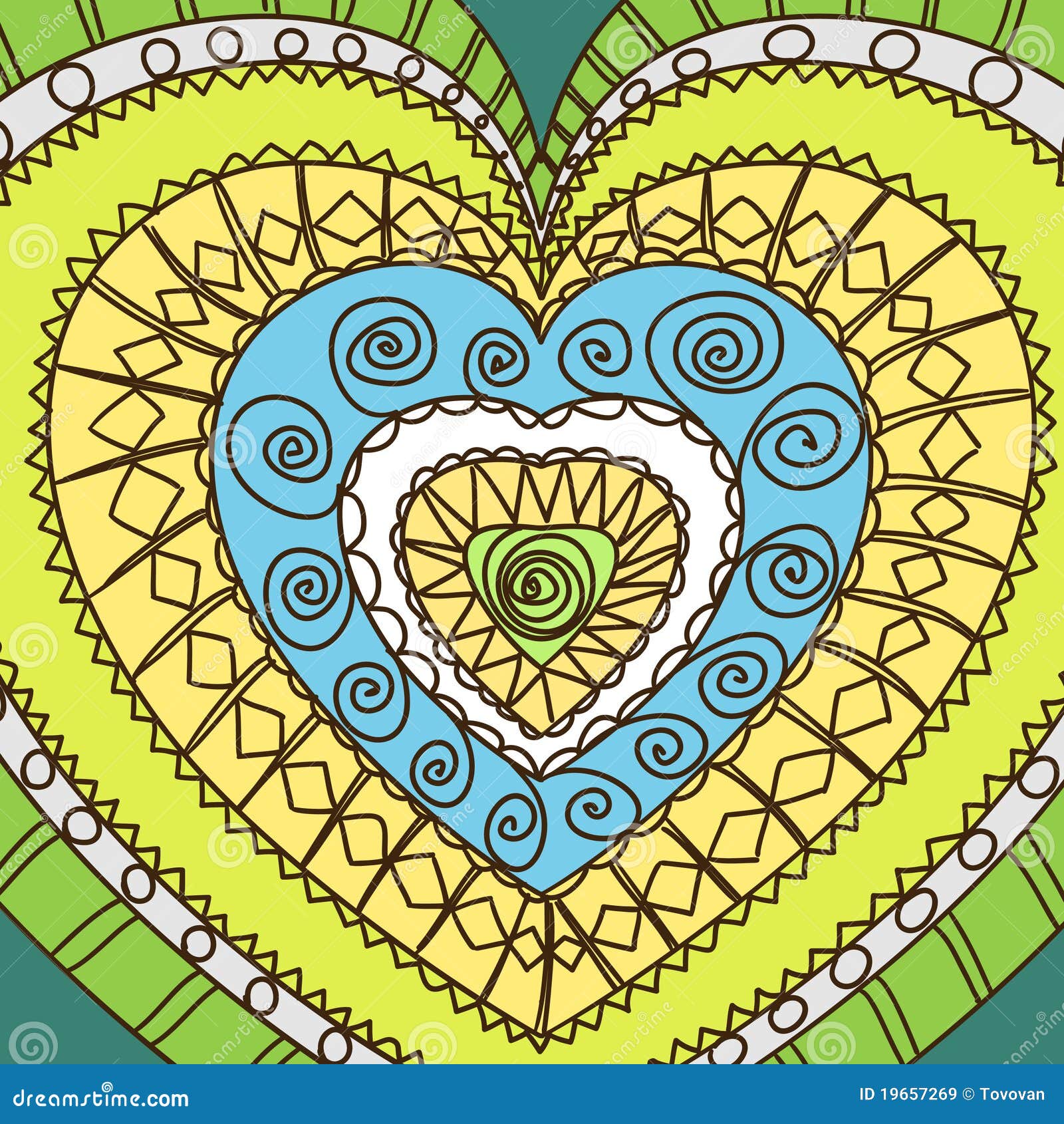Green heart stock vector. Illustration of love, editable - 19657269