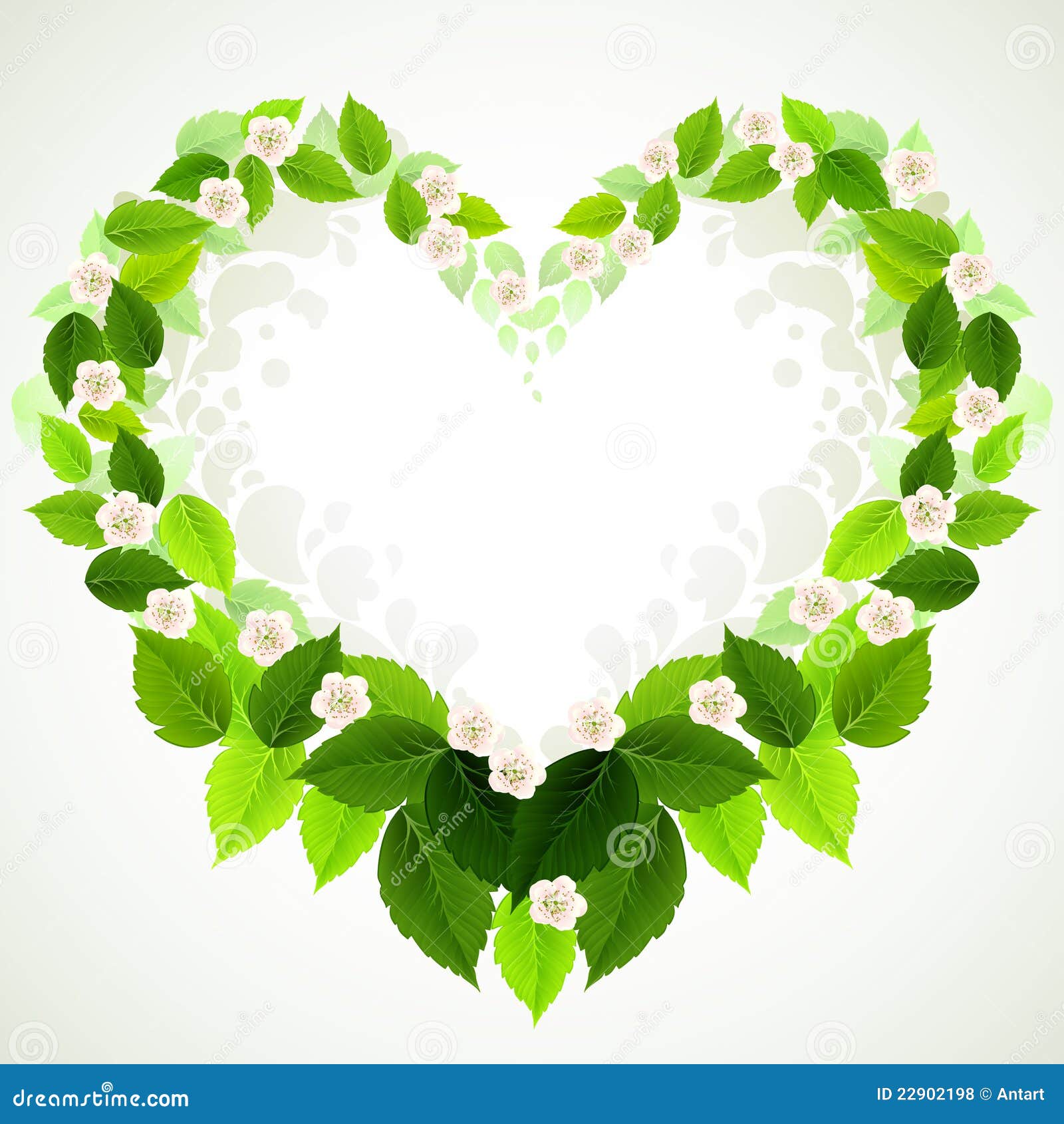 Green heart stock vector. Illustration of color, green - 22902198