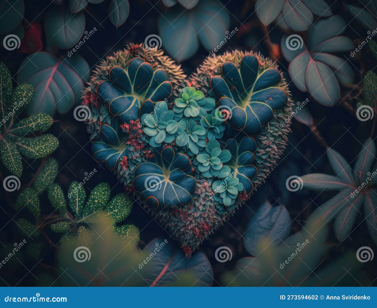 Green Heart Made by Foliage that Represents Environmental Protection ...