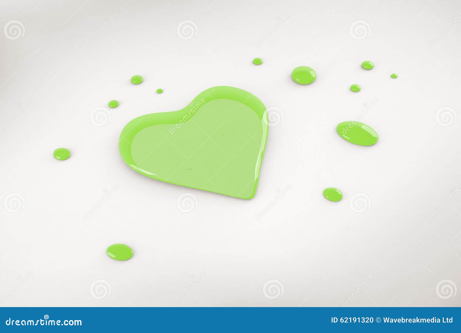 A green Heart paint splash stock illustration. Illustration of colour ...