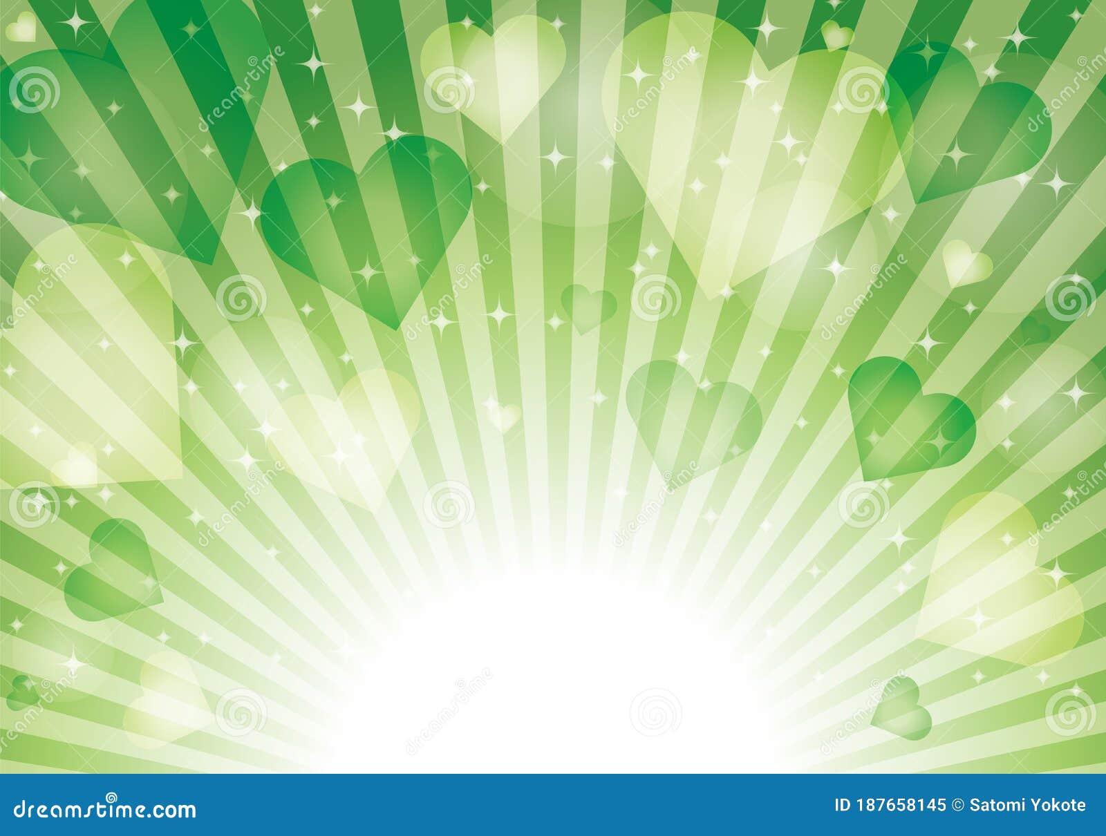 Green Heart Pattern Background Material Glitter Stock Vector ...