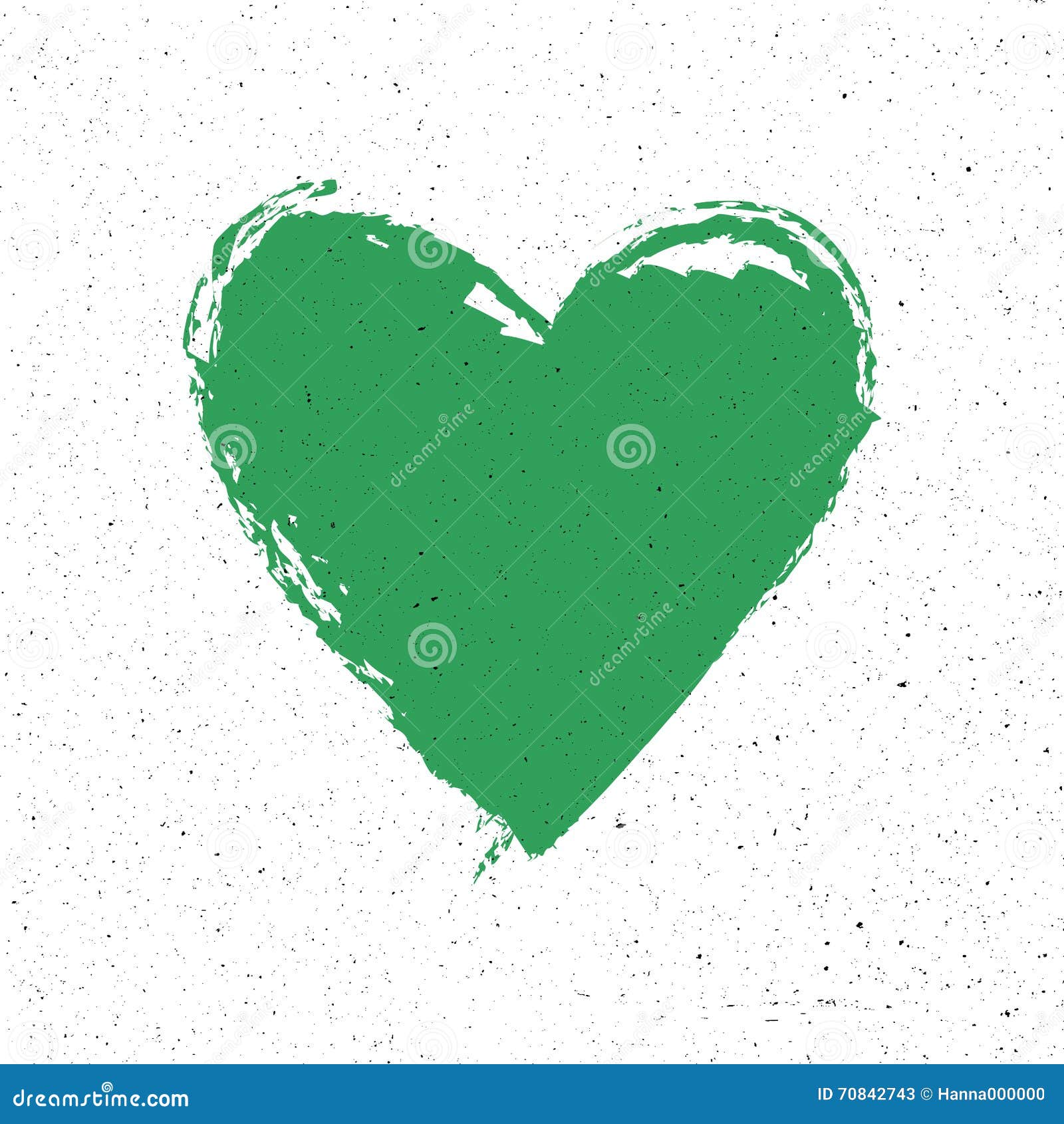 Green Heart Sign on Paper Texture. Vector, EPS10 Stock Vector ...