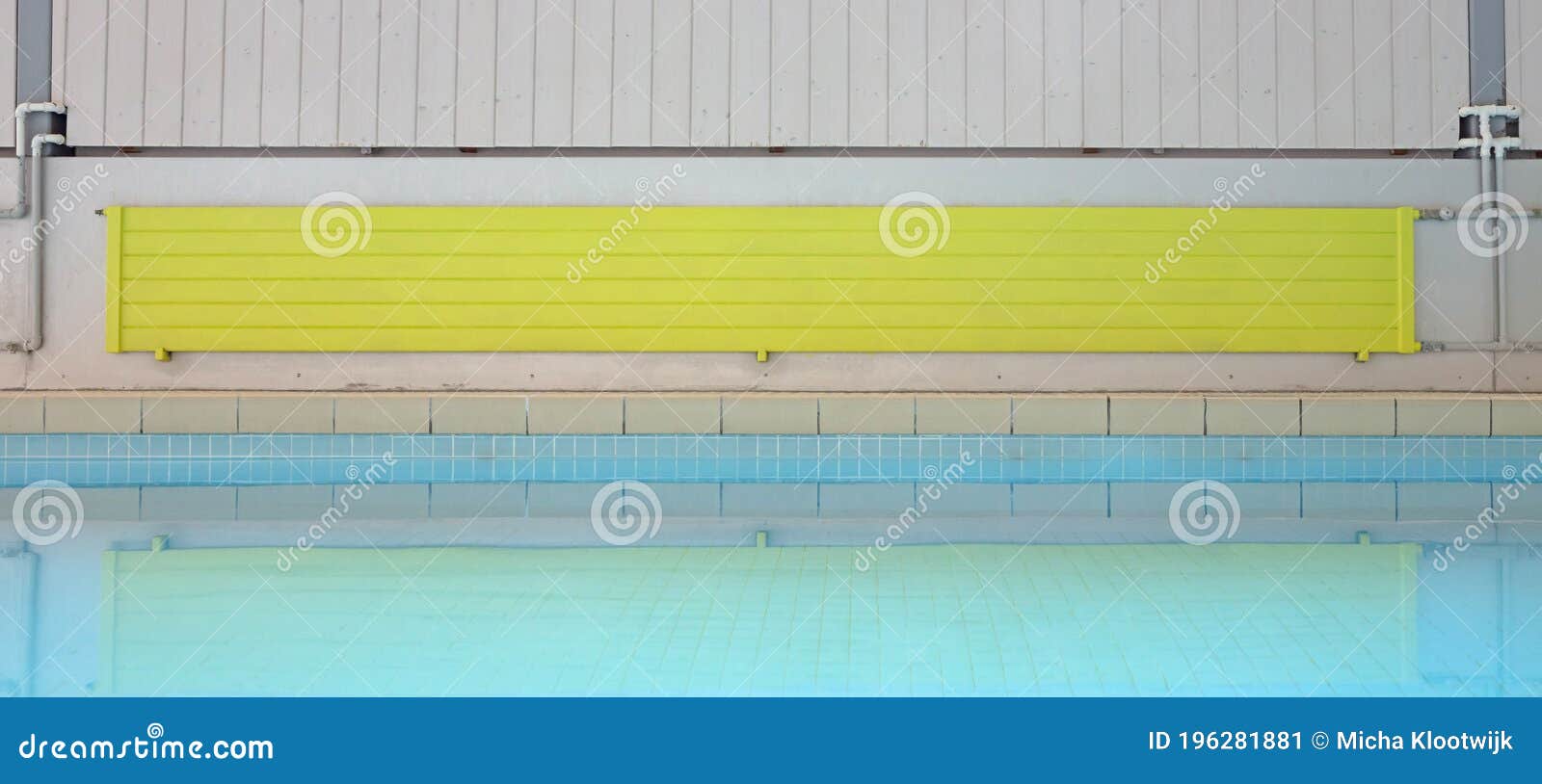 Green Heater at a Indoor Swimming Pool Stock Image - Image of metal ...
