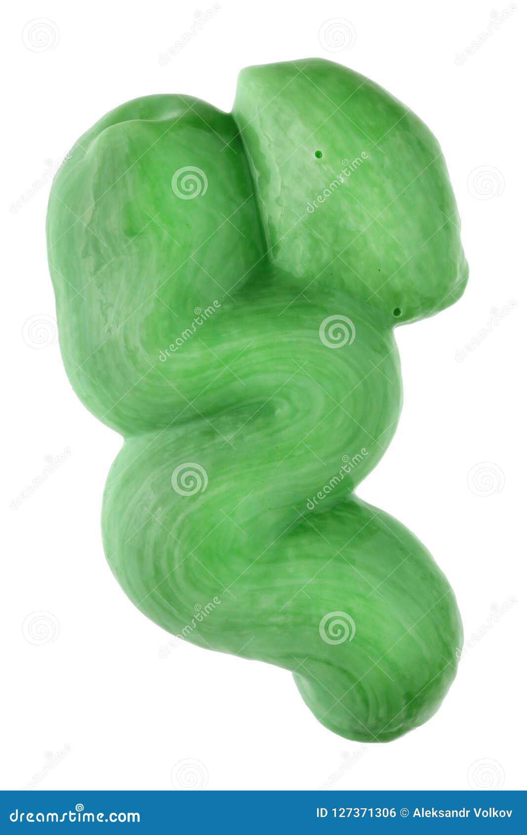 Green Herbal Medical Toothpaste Heap. Isolated Stock Photo - Image of ...