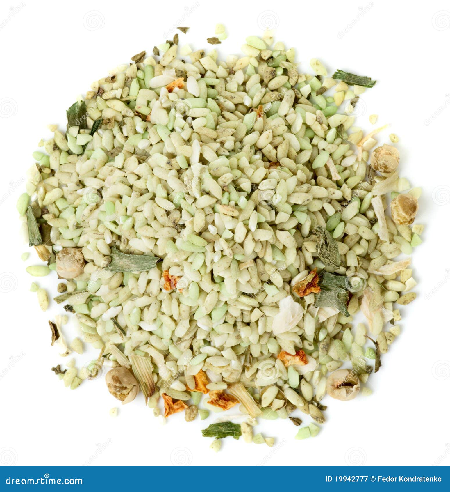 Green Herbal Risotto, Isolated Stock Image - Image of seasoning ...
