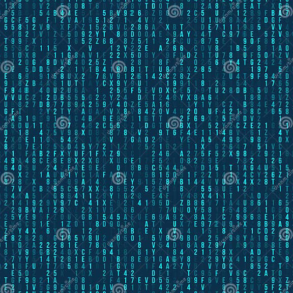 Green Hexadecimal Computer Code. Abstract Matrix Background. Hacker Attack. Generated Computer ...