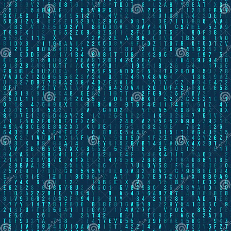 Green Hexadecimal Computer Code. Abstract Matrix Background. Hacker Attack. Generated Computer ...