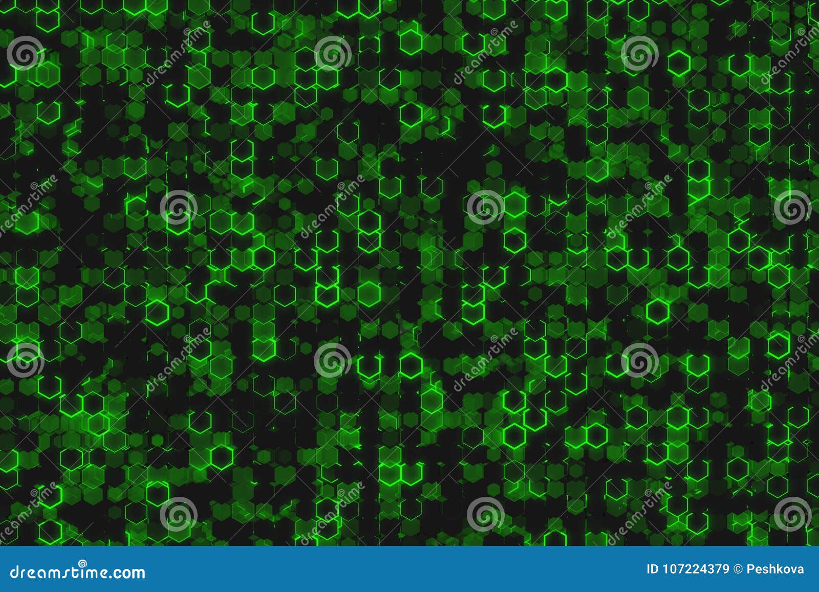 Green Hexagon Basic Simple Shapes Isolated On White Background ...