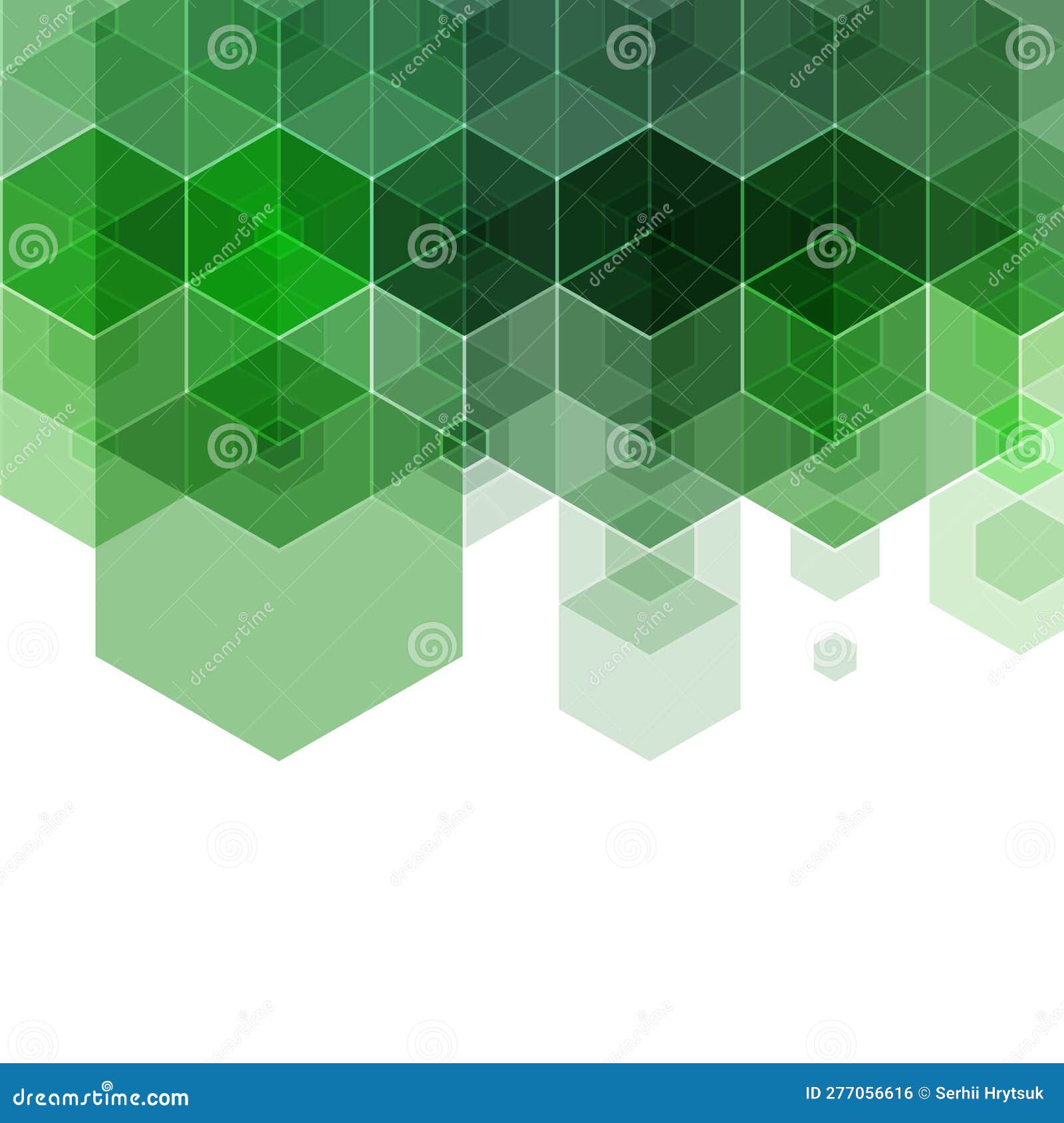 Abstract Green Hexagon Background. Vector Design Element Stock Vector ...
