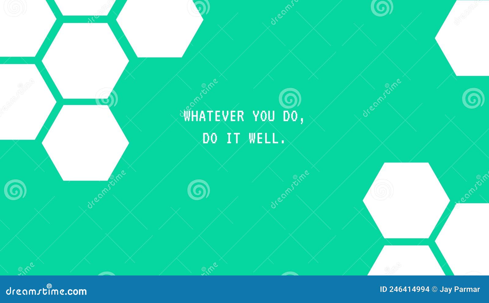 Green Hexagon Pattern Geometric Desktop Wallpaper Stock Illustration ...