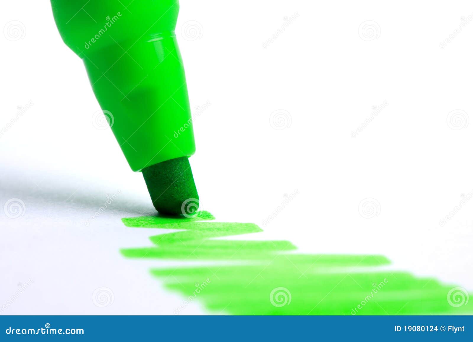 Green highlighter stock photo. Image of ideas, business - 19080124