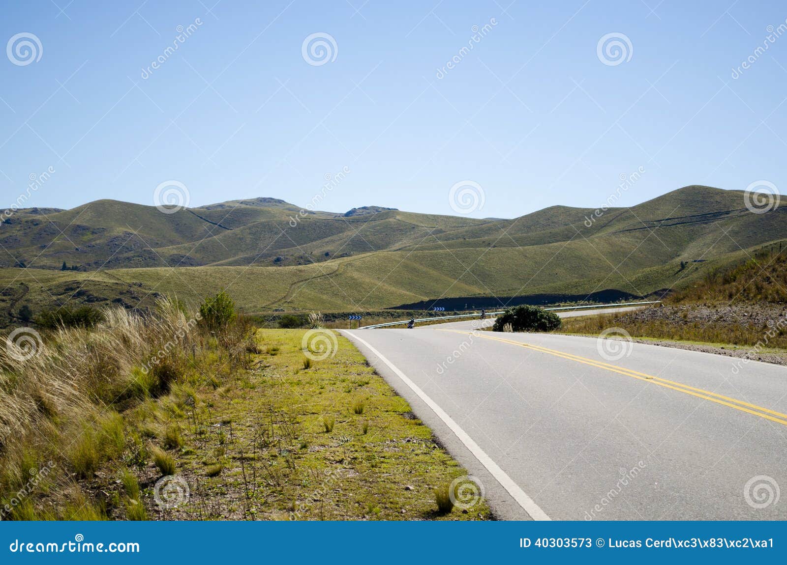 Green hills and road stock image. Image of colorful, clouds - 40303573