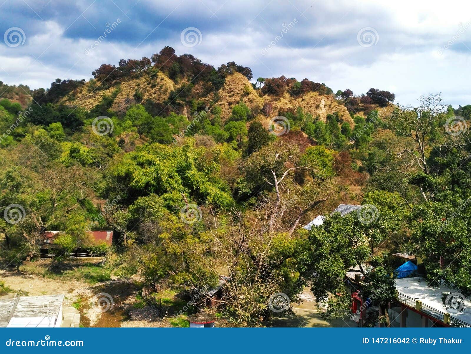 Green Hilly Area with Beautiful Weather Stock Photo - Image of hilly ...