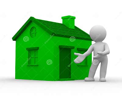 Green home stock illustration. Illustration of building - 6906223