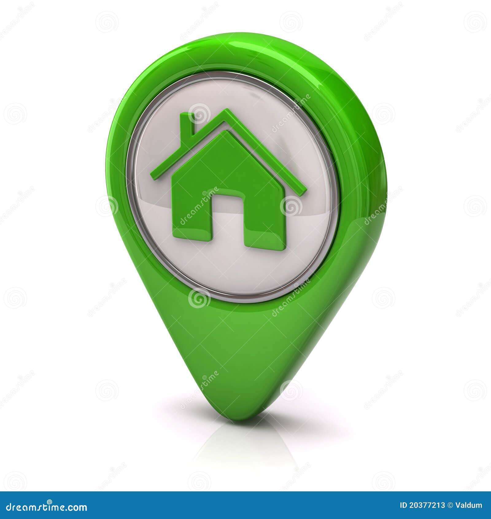 Green Home Icon Vector Isolated On White Background, Green Home Sign ...