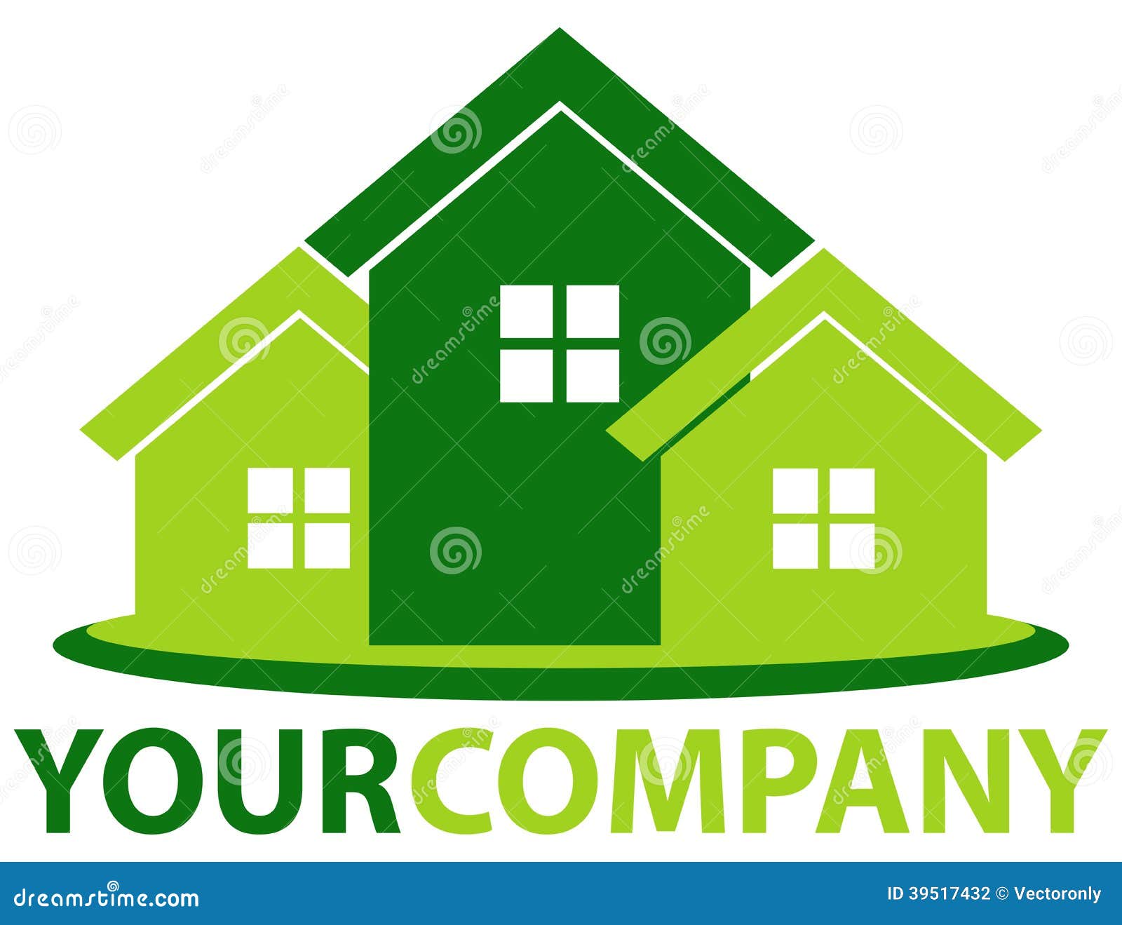 Green home stock vector. Illustration of house, ideas - 39517432