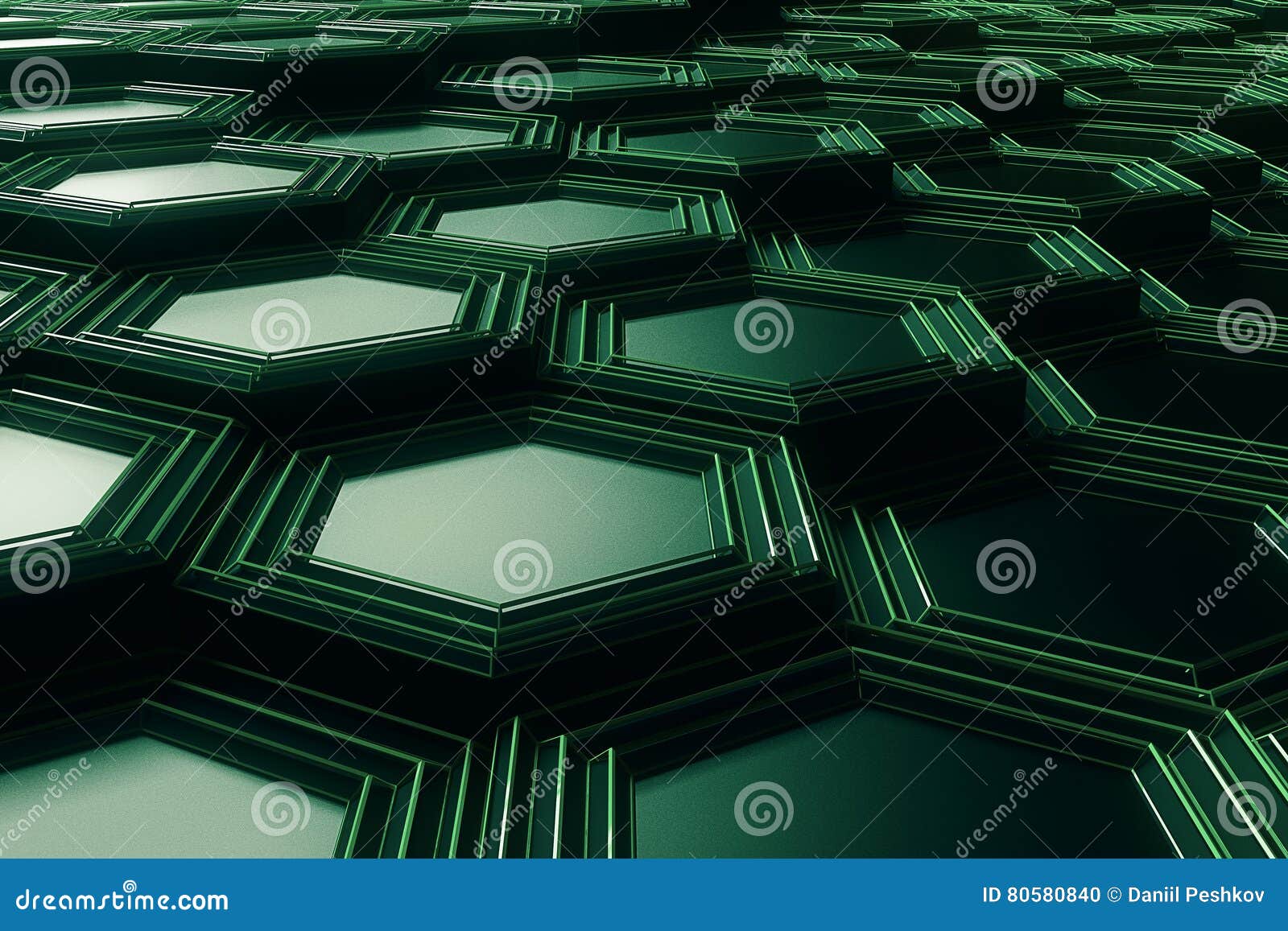 Green Honeycomb Background Closeup Stock Illustration - Illustration of ...
