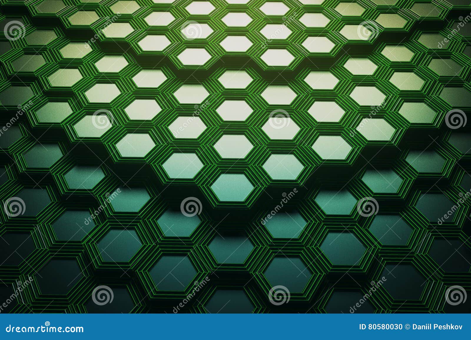 Green honeycomb background stock illustration. Illustration of mosaic ...