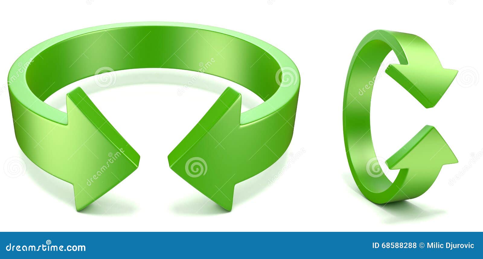 Green, Horizontal And Vertical Rotation, Arrow Signs. 3D Stock ... Green, Horizontal And Vertical Rotation, Arrow Signs. 3D Stock ...