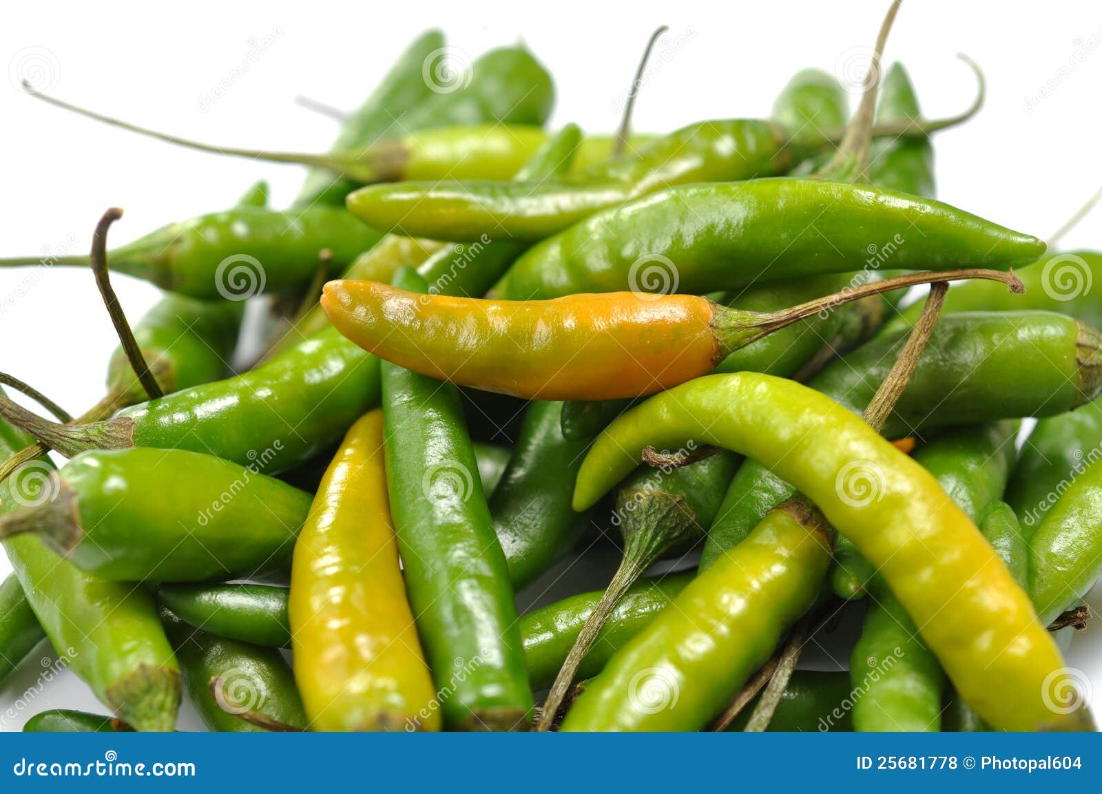 Green hot chilli peppers stock photo. Image of chillies - 25681778