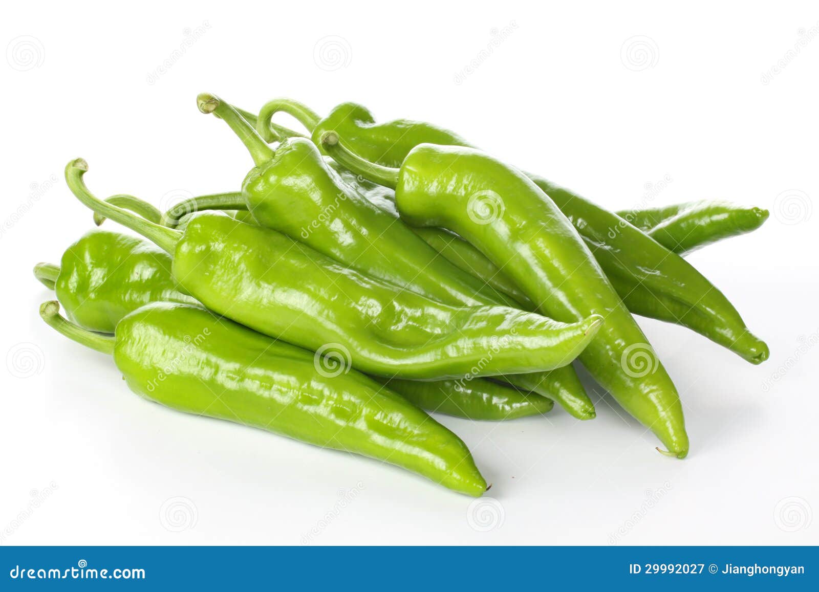 Green hot pepper stock image. Image of horizontal, three - 29992027