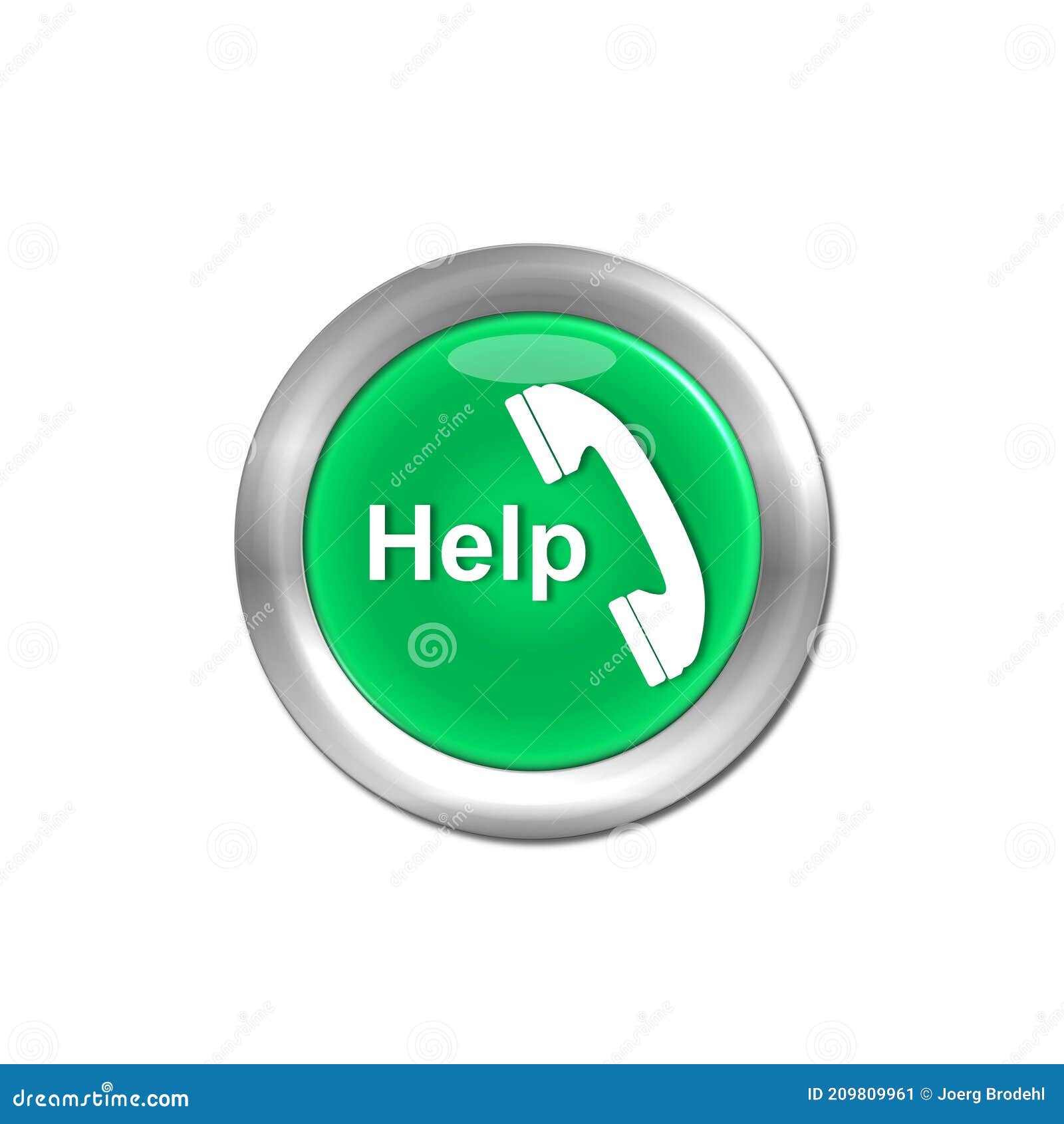 Green Hotline Support Contact Communication Concept Button Stock ...