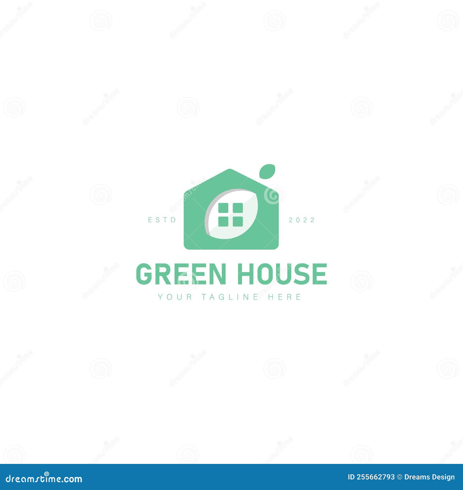 Green House Logo Design Icon Stock Vector - Illustration of ecology ...