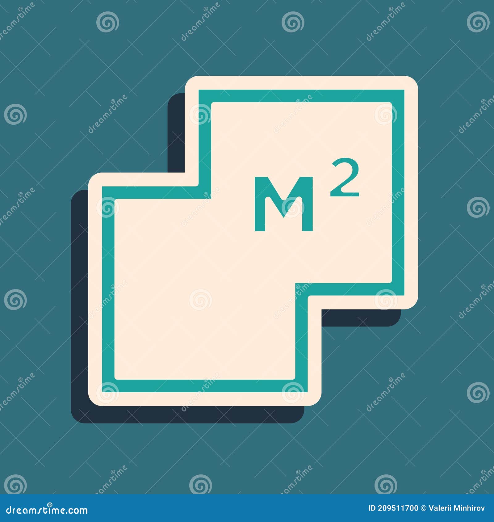 Green House Plan Icon Isolated on Green Background. Long Shadow Style ...