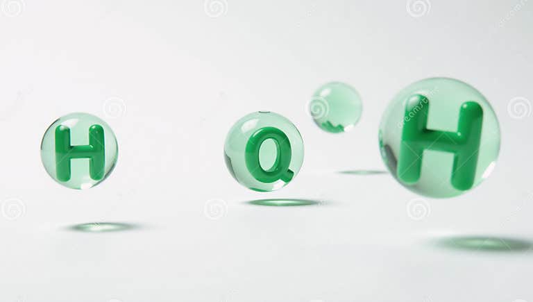 Green Hydrogen Water Element Bubble with Artificial Reflection Isolated ...