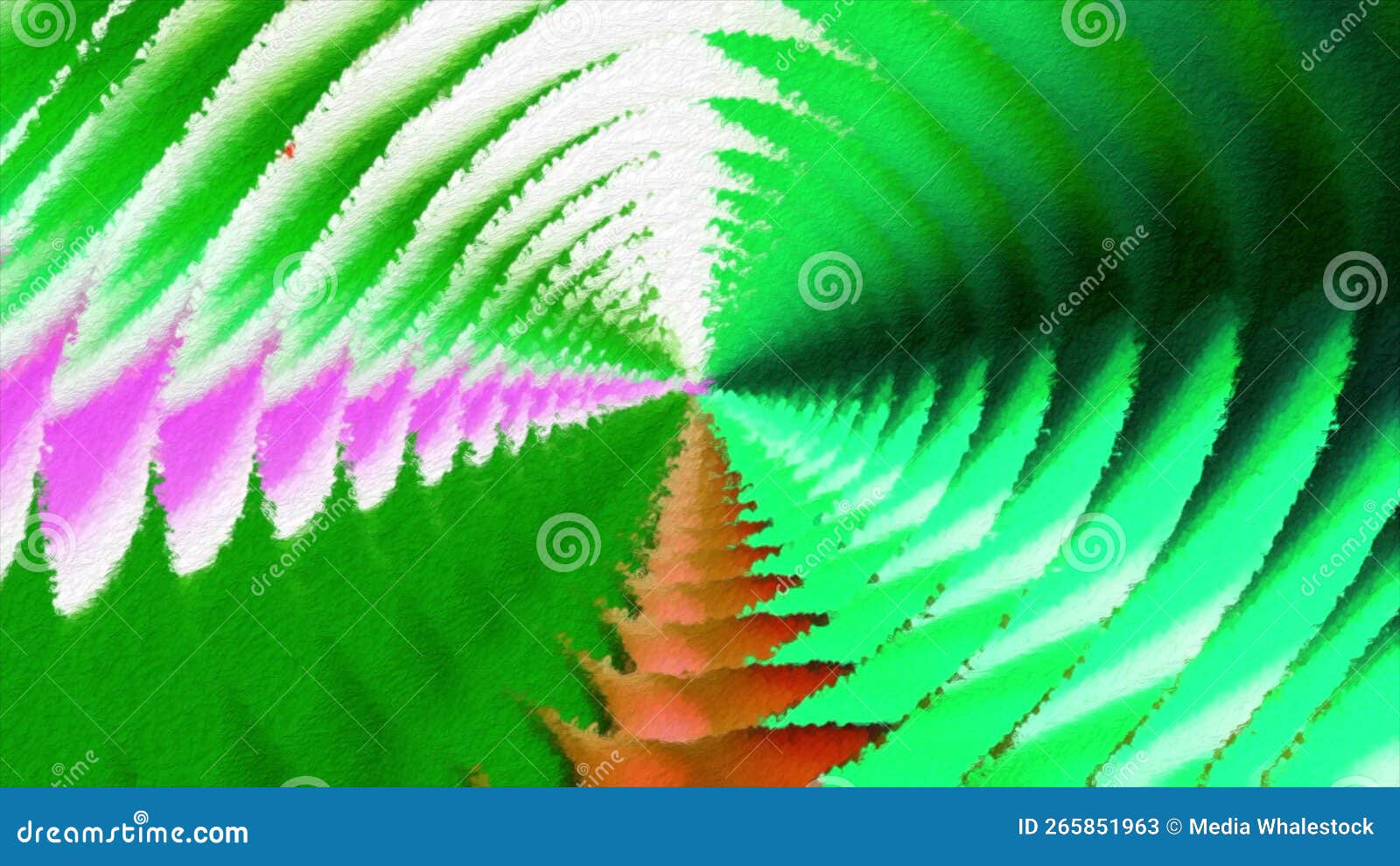 Green Hypnotizing Background. Motion. Rotating in a Circle Lines ...