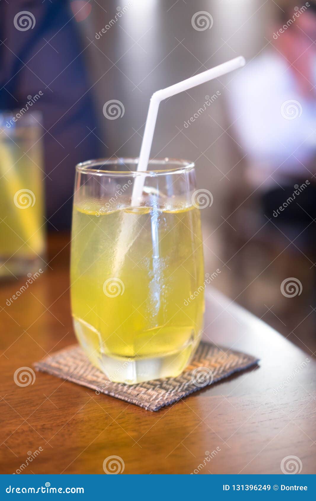 Green ice tea in glass put stock image. Image of refreshment - 131396249