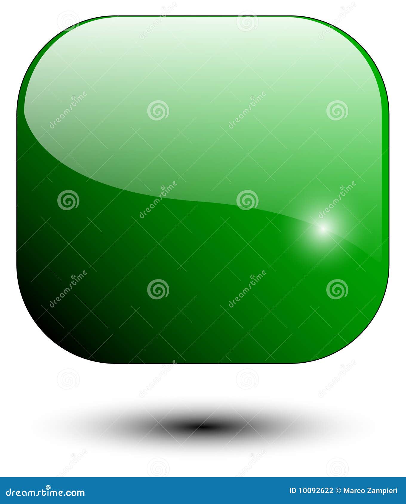 Green icon stock vector. Illustration of icon, abstract - 10092622
