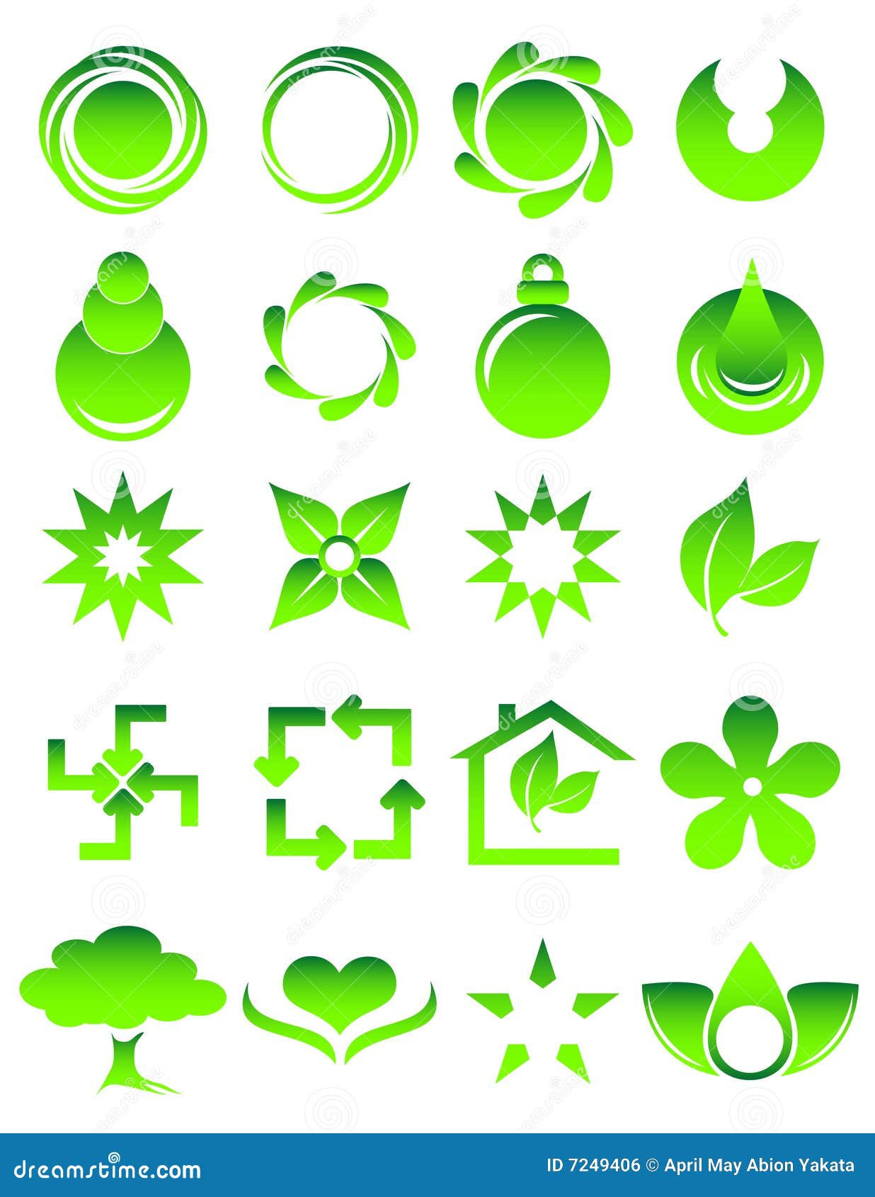 Green icons stock illustration. Illustration of christmas - 7249406