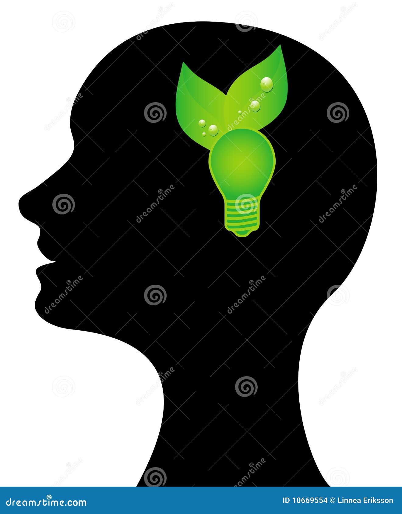 Green Idea stock vector. Illustration of environmental - 10669554