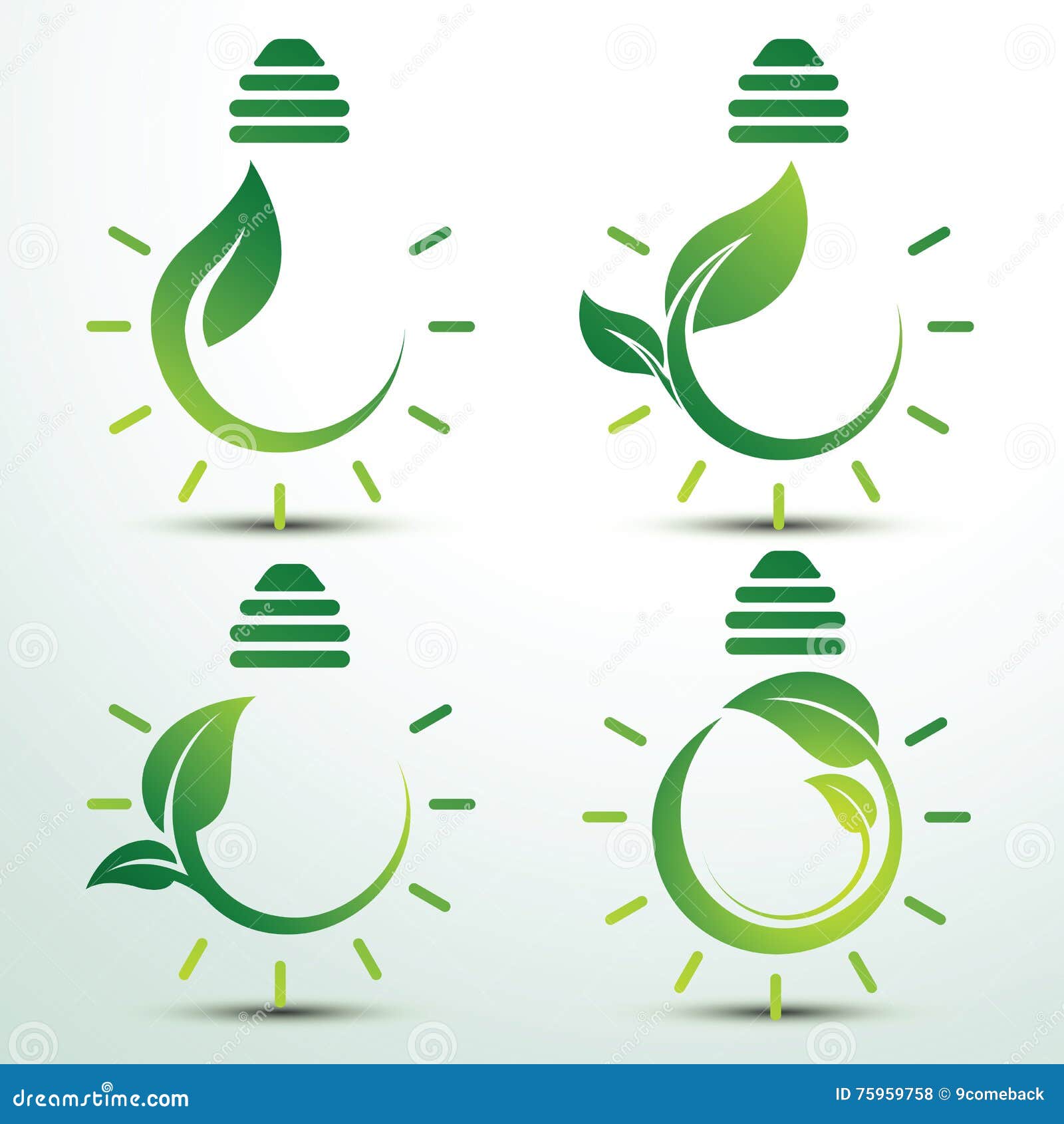 Green idea stock vector. Illustration of growth, idea - 75959758
