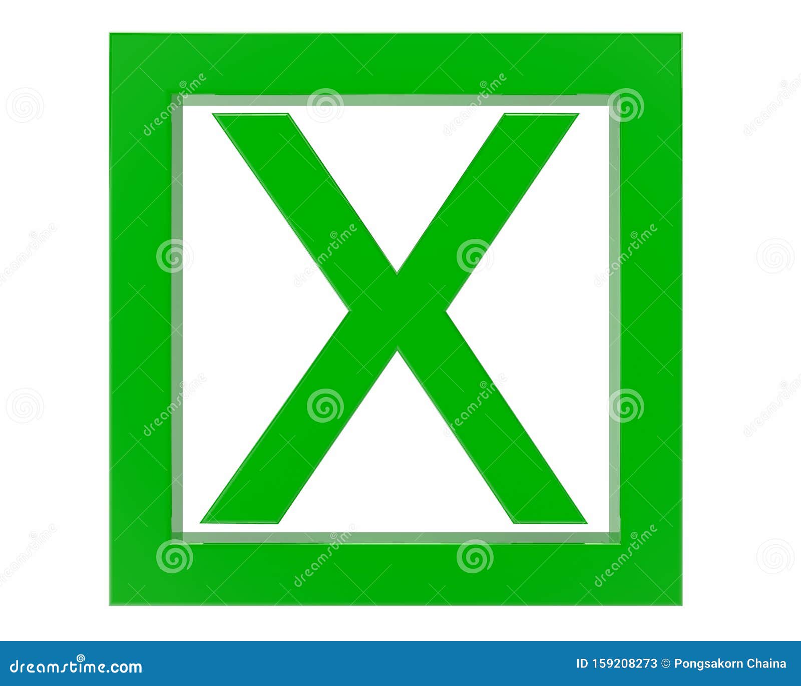 Green Incorrect Mark Symbol Isolated on White Background Stock ...